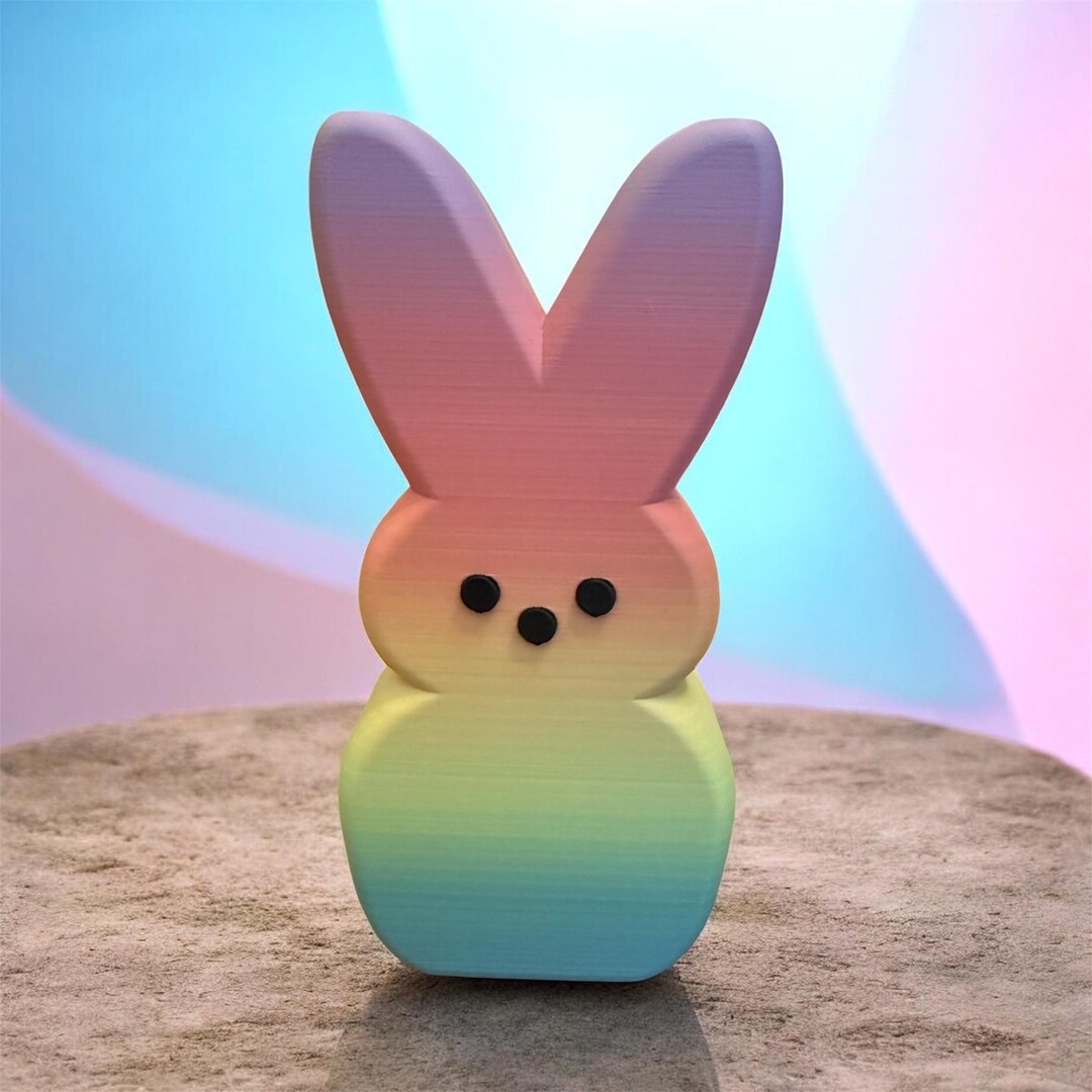Giant Rainbow Bunny Rabbit Peep I Easter Bunny Peep Figure I Spring ...