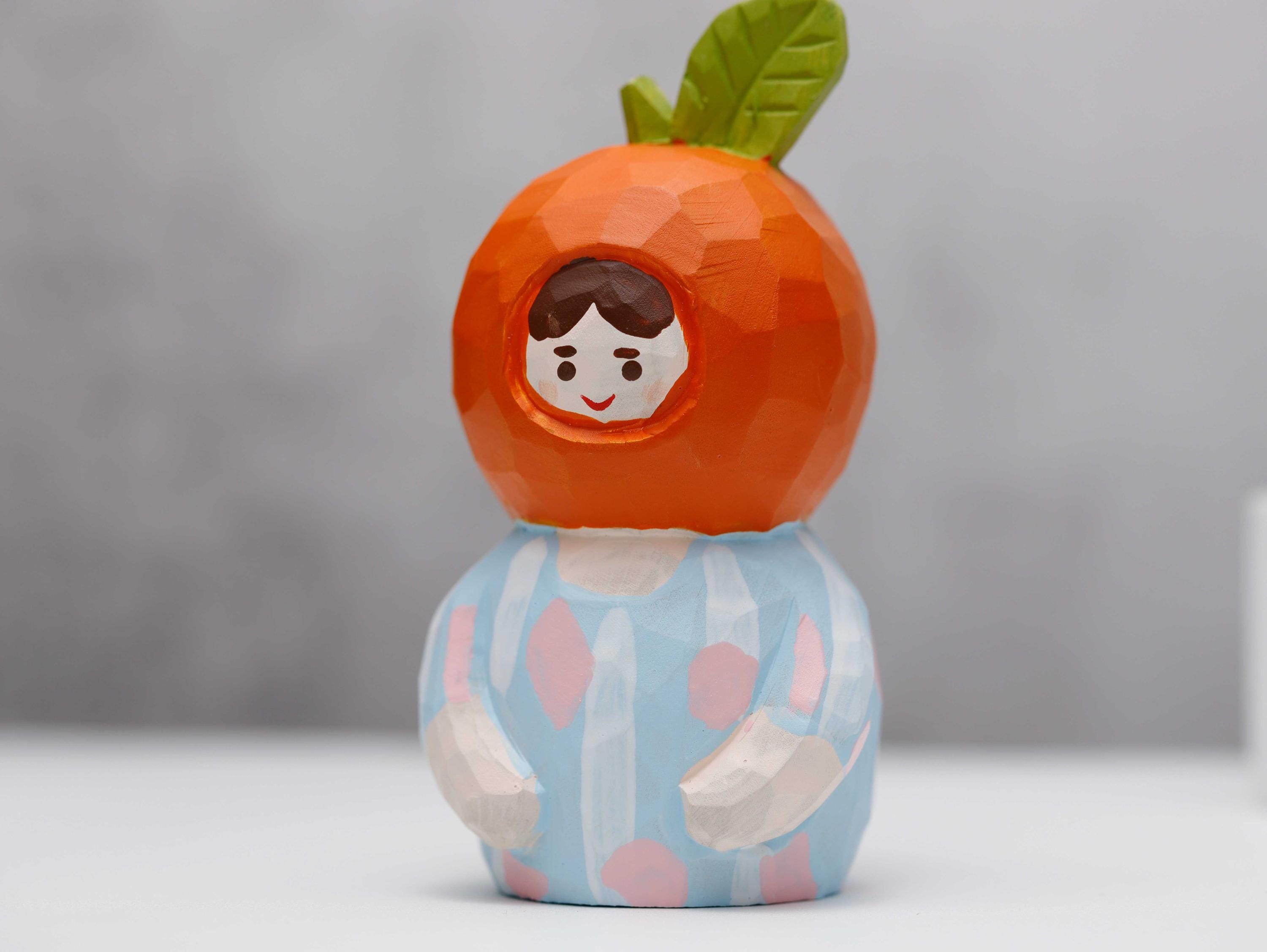 Hand-painted Fruit Person Figurine – Desk Decor - Etsy