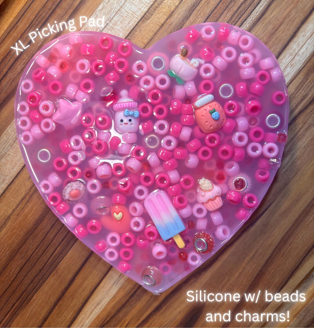 XL Heart Silicone Picking Pad picking Toy, Fidget Toy Anxiety Relief ...