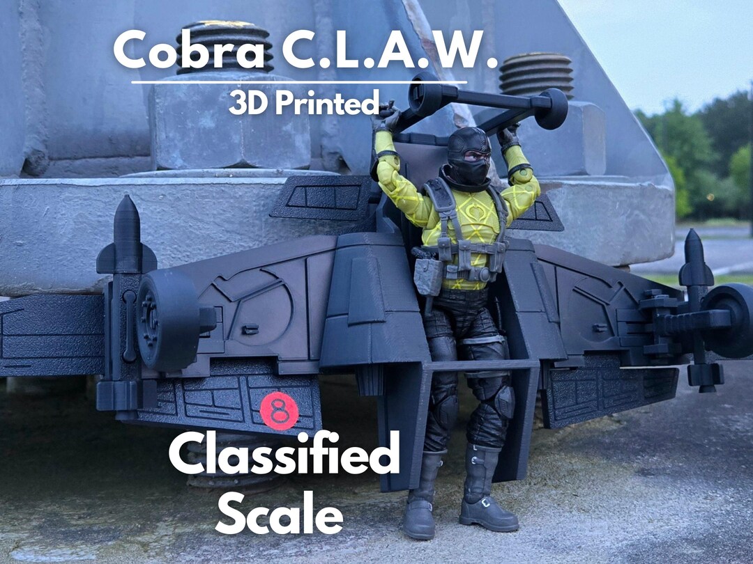 GI Joe Cobra CLAW Classified (black) - Premium Quality 3D Print - Etsy