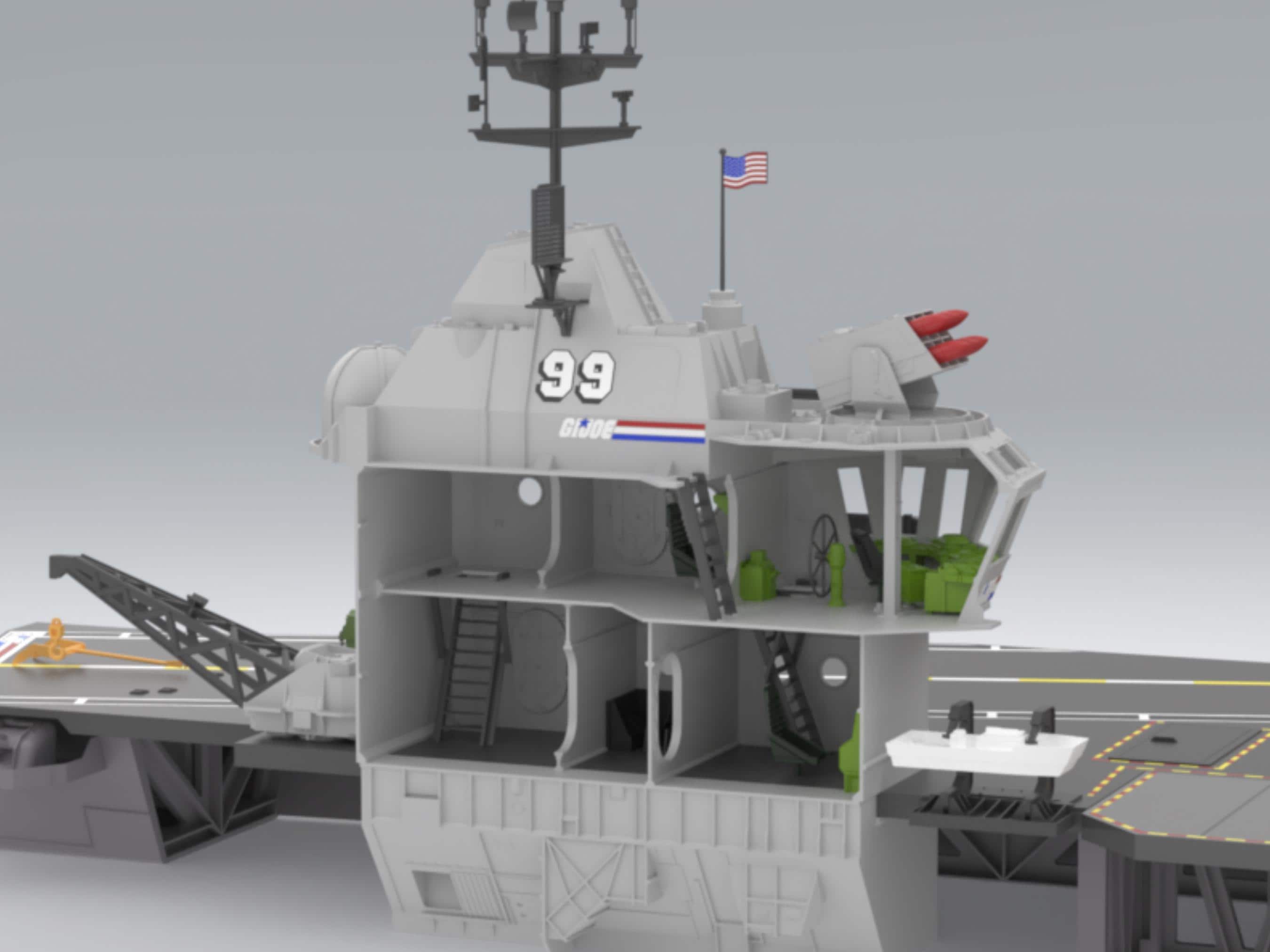 USS Flagg - Classified Scale Stl's , Premium Quality 3D Model for GI ...