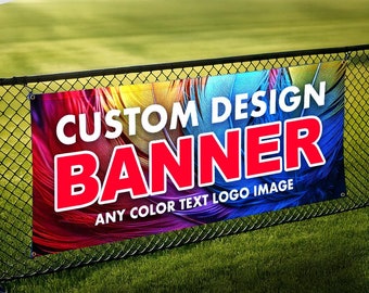 Custom Vinyl Banner | Single Sided | Indoor or Outdoor | Full Color ...