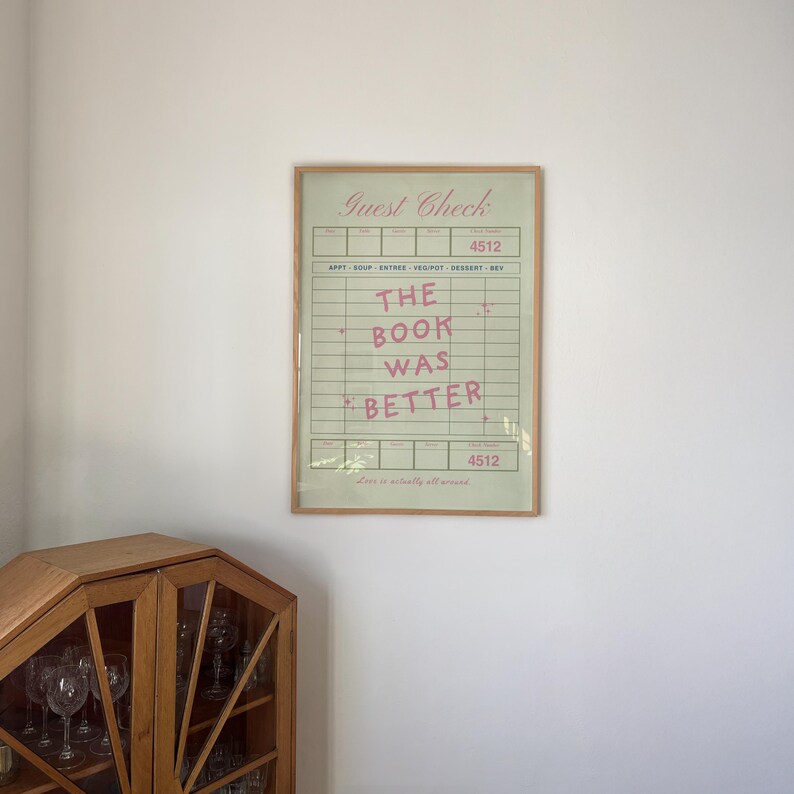 The Book Was Better, Bibliophile Art, Literary Gifts, Kids Library Art ...