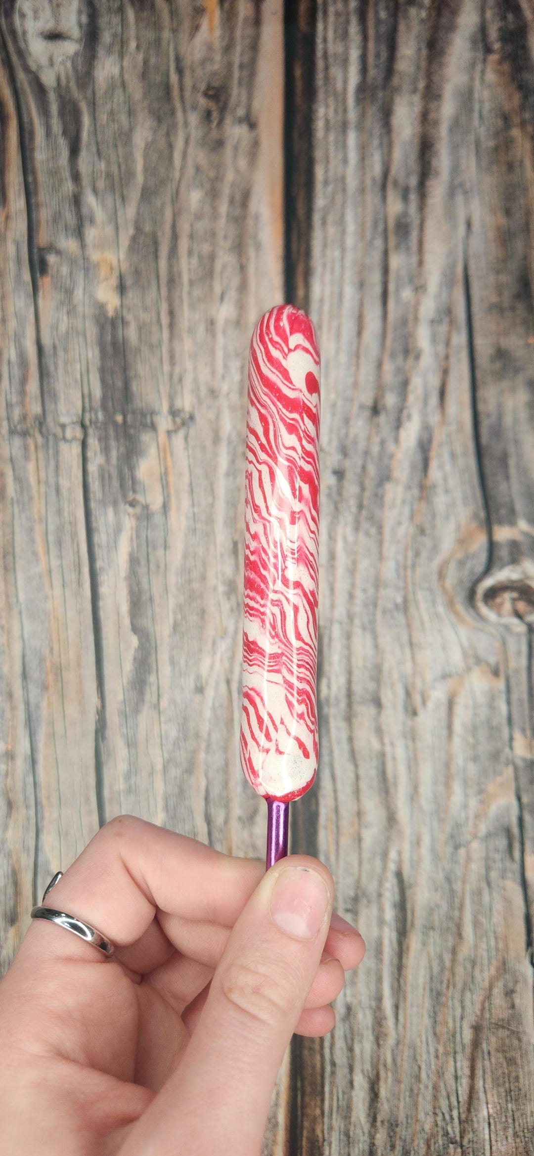Candy Cane Crochet Hook Made to Order - Etsy