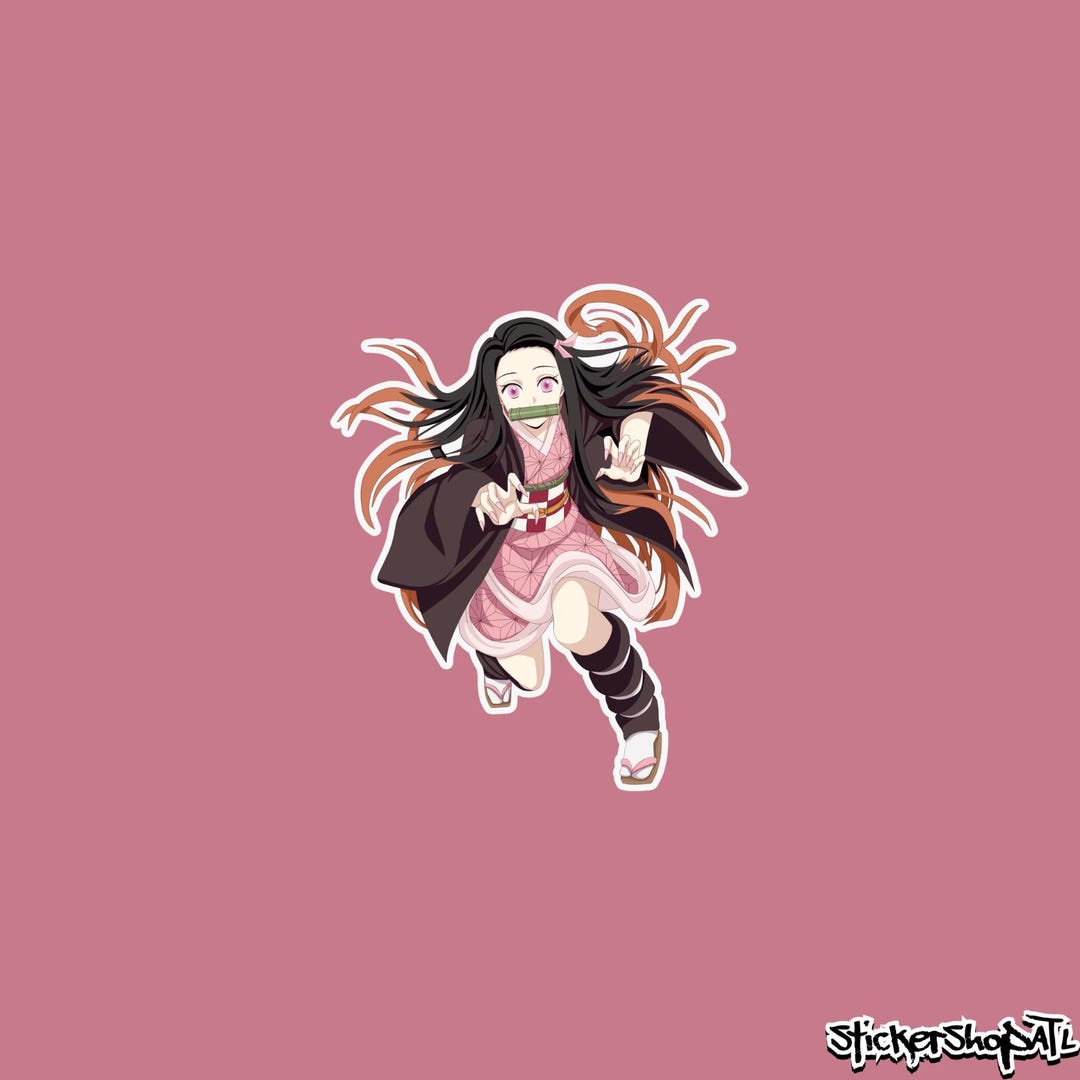 Nezuko Vinyl Sticker - Etsy