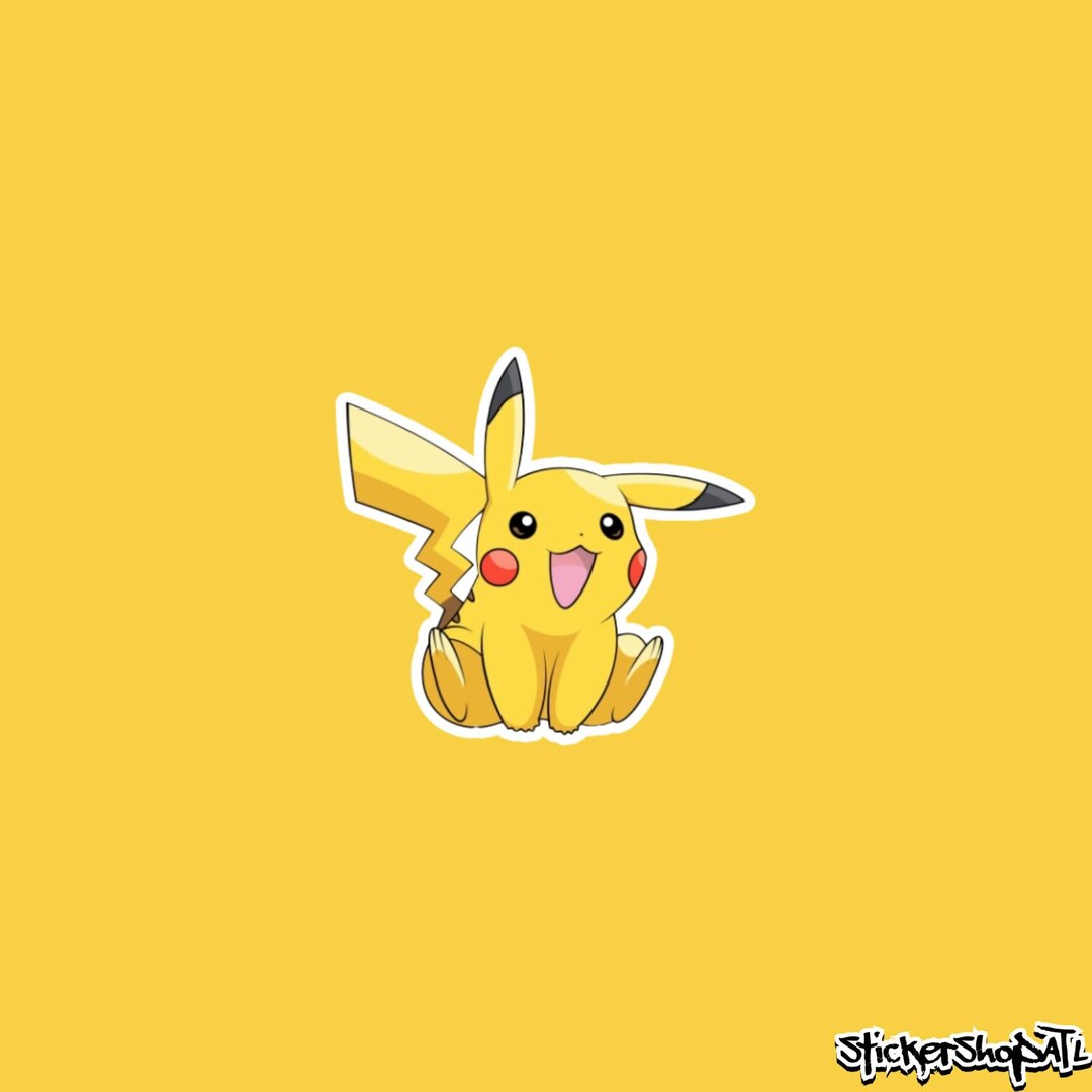 Pikachu Water Proof, Weather Proof, Vinyl Sticker Decal - Etsy