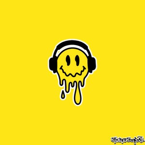 Smiley Face Drip Vinyl Sticker - Etsy