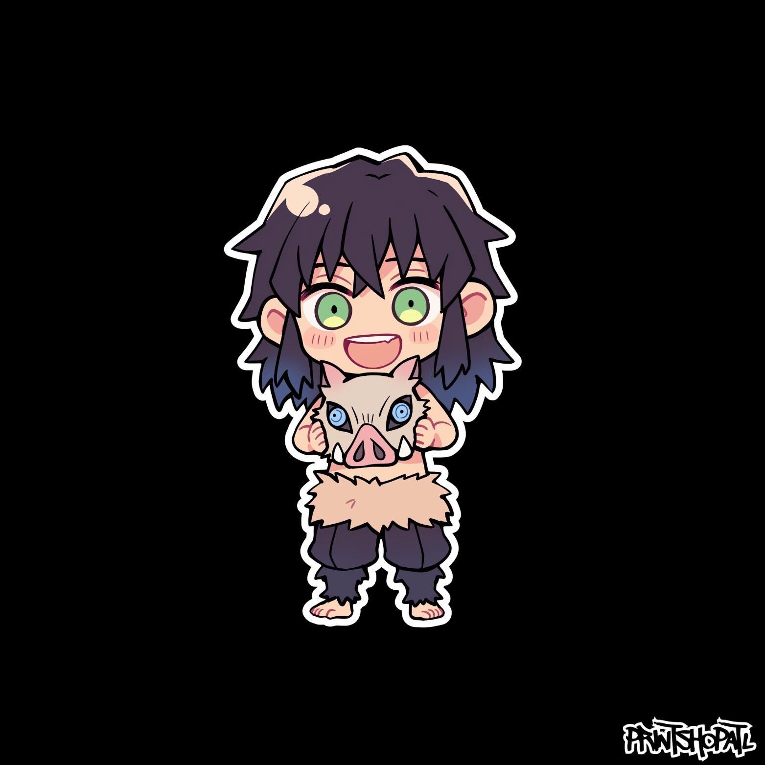 Inosuke | Water Proof, Vinyl Sticker Decal - Etsy