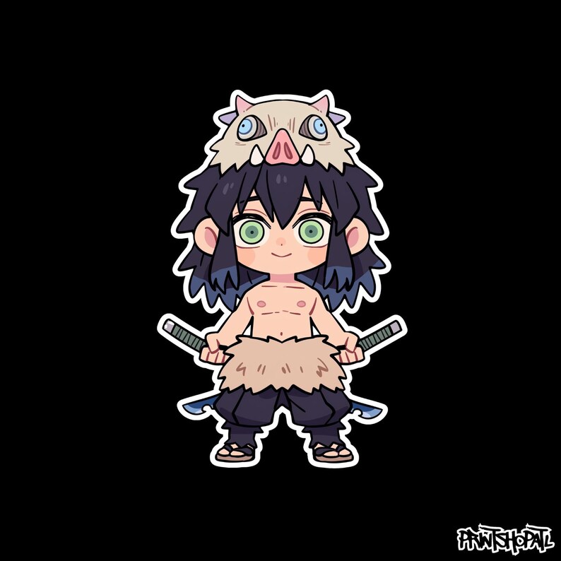 Inosuke | Water Proof, Vinyl Sticker Decal - Etsy