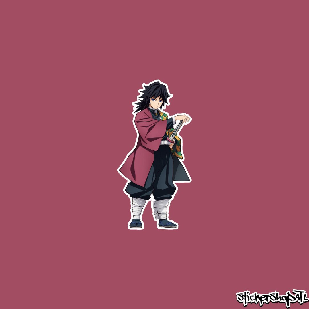 Giyu Tomioka Vinyl Sticker - Etsy