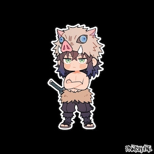 Inosuke | Water Proof, Vinyl Sticker Decal - Etsy