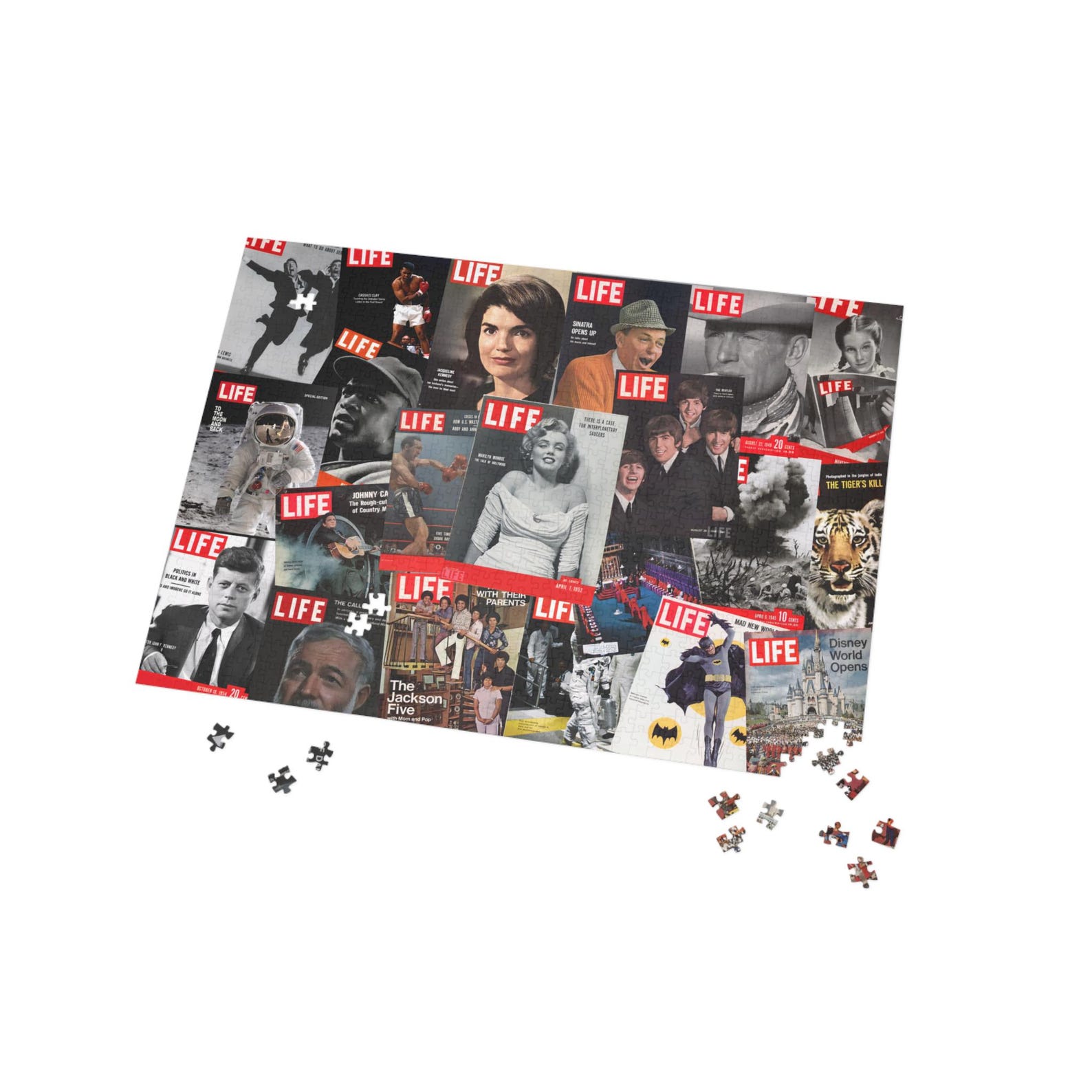 Iconic LIFE Magazine Covers Puzzle - Vintage Pop Culture Legends ...