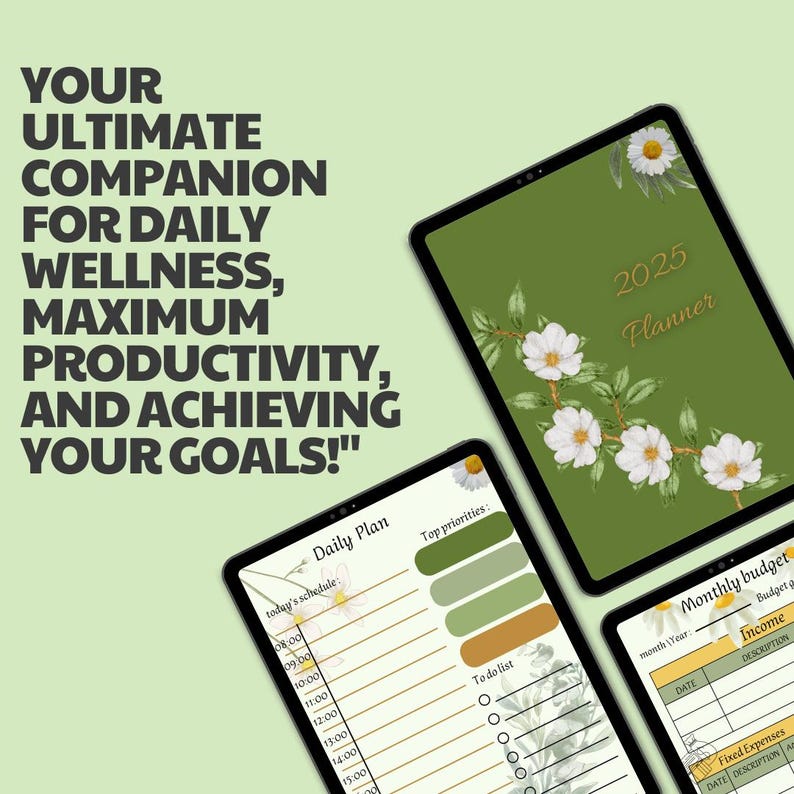 2025 Digital Planner DATED Goodnotes Digital Planner 2024 Digital ...