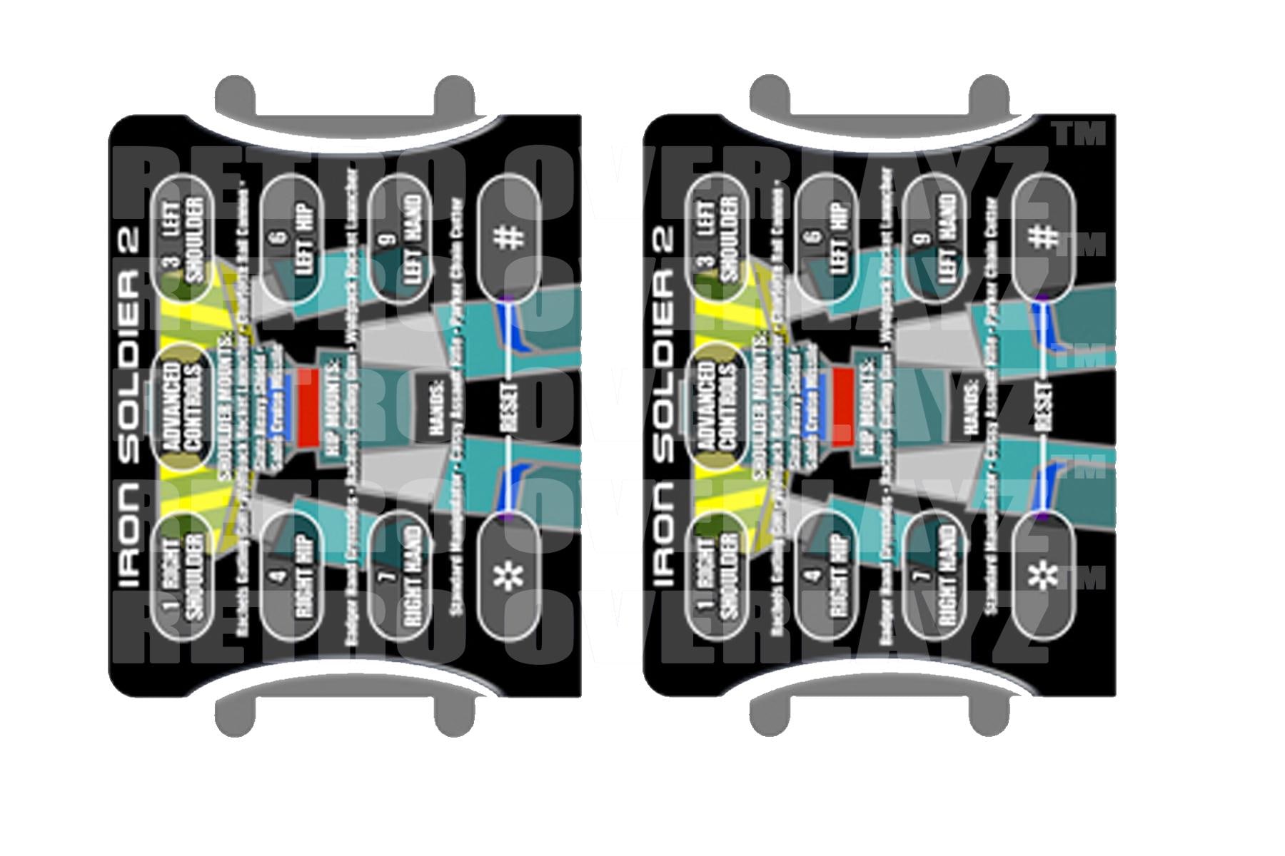 Retro Overlayz TM Atari Jaguar Controller Overlays, Replicas, Full ...