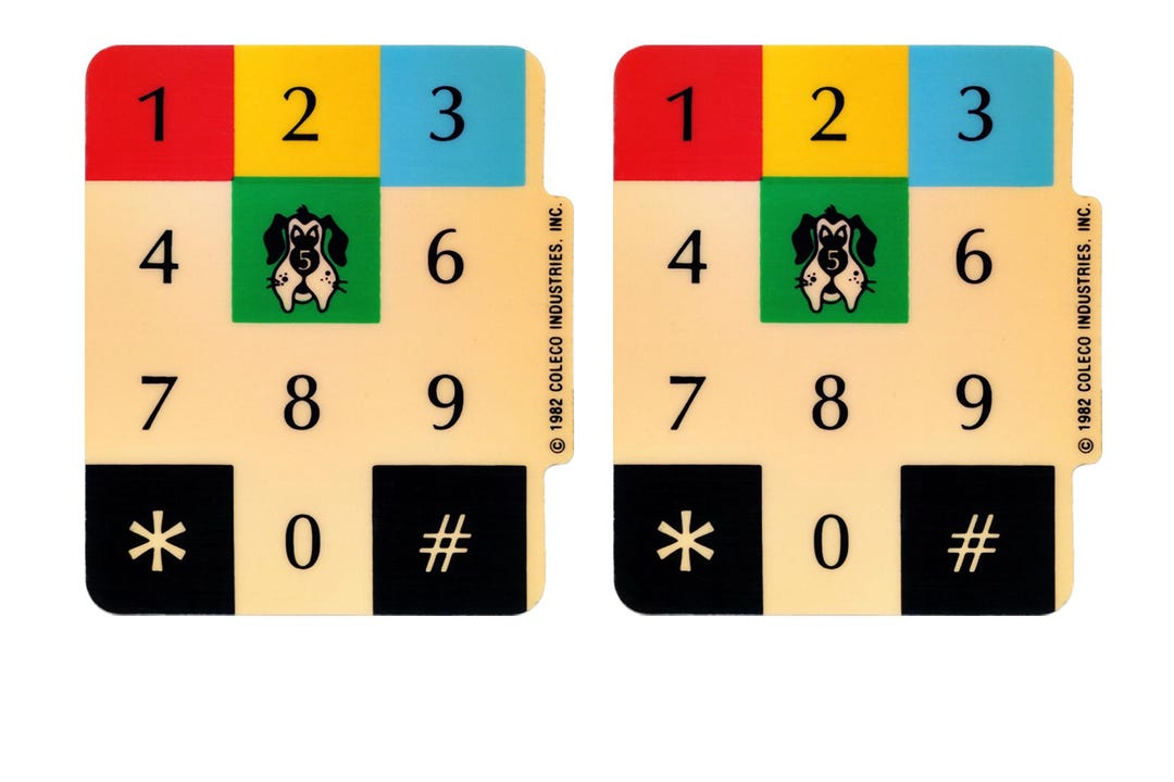 Retro Overlayz TM Colecovision/adam Controller Overlays, Replicas, Full ...