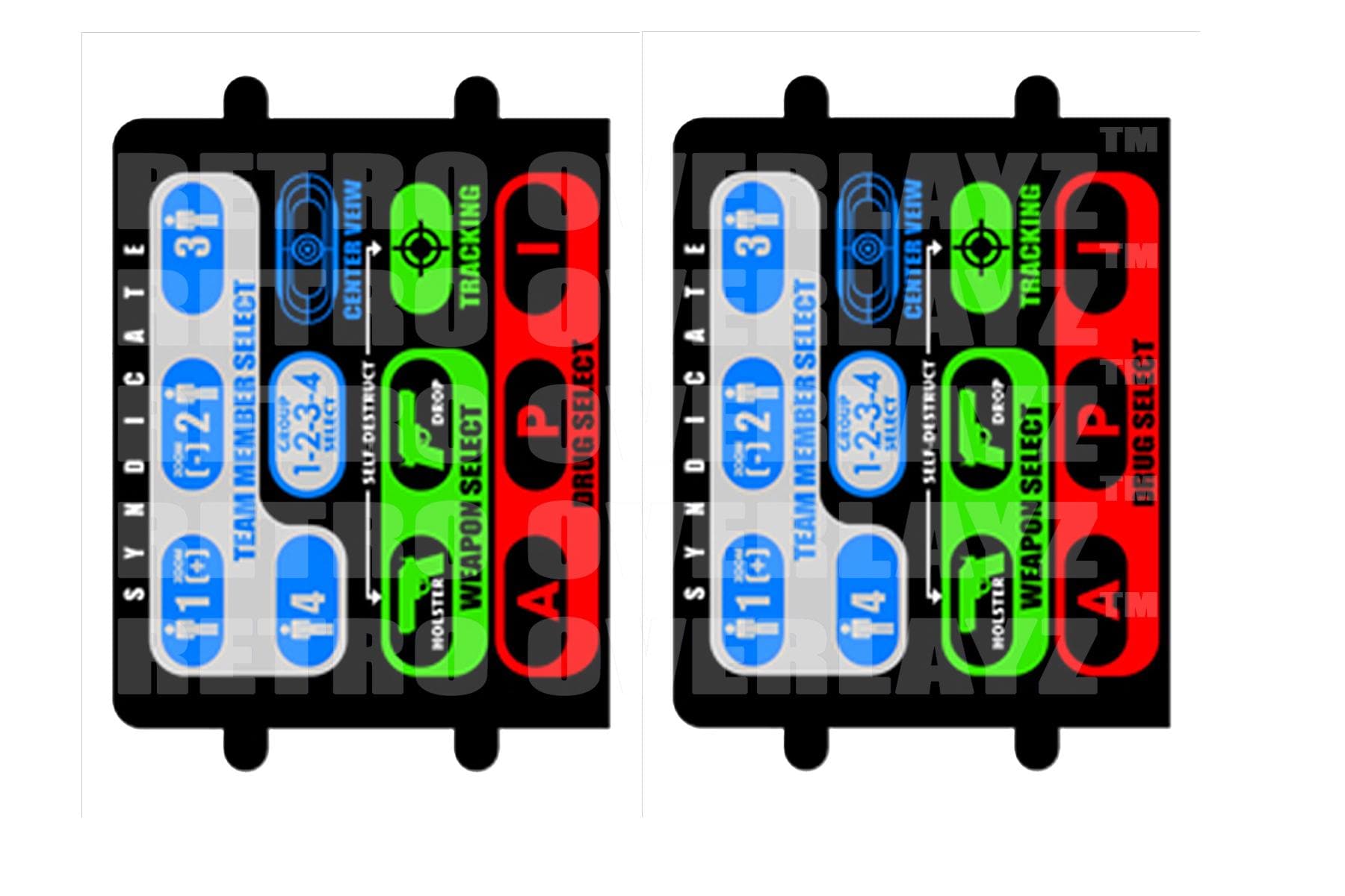 Retro Overlayz TM Atari Jaguar Controller Overlays, Replicas, Full ...