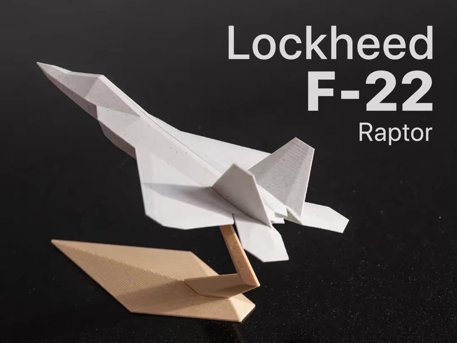 Legendary F-22 Raptor Fighter Jet Plane | Desk Model Airplane Pilot ...