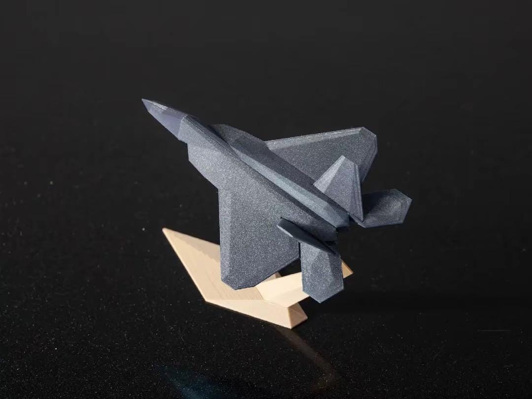 Legendary F-22 Raptor Fighter Jet Plane | Desk Model Airplane Pilot ...