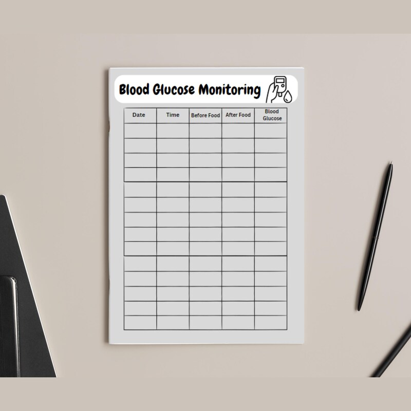 Glucose Level Chart - Etsy