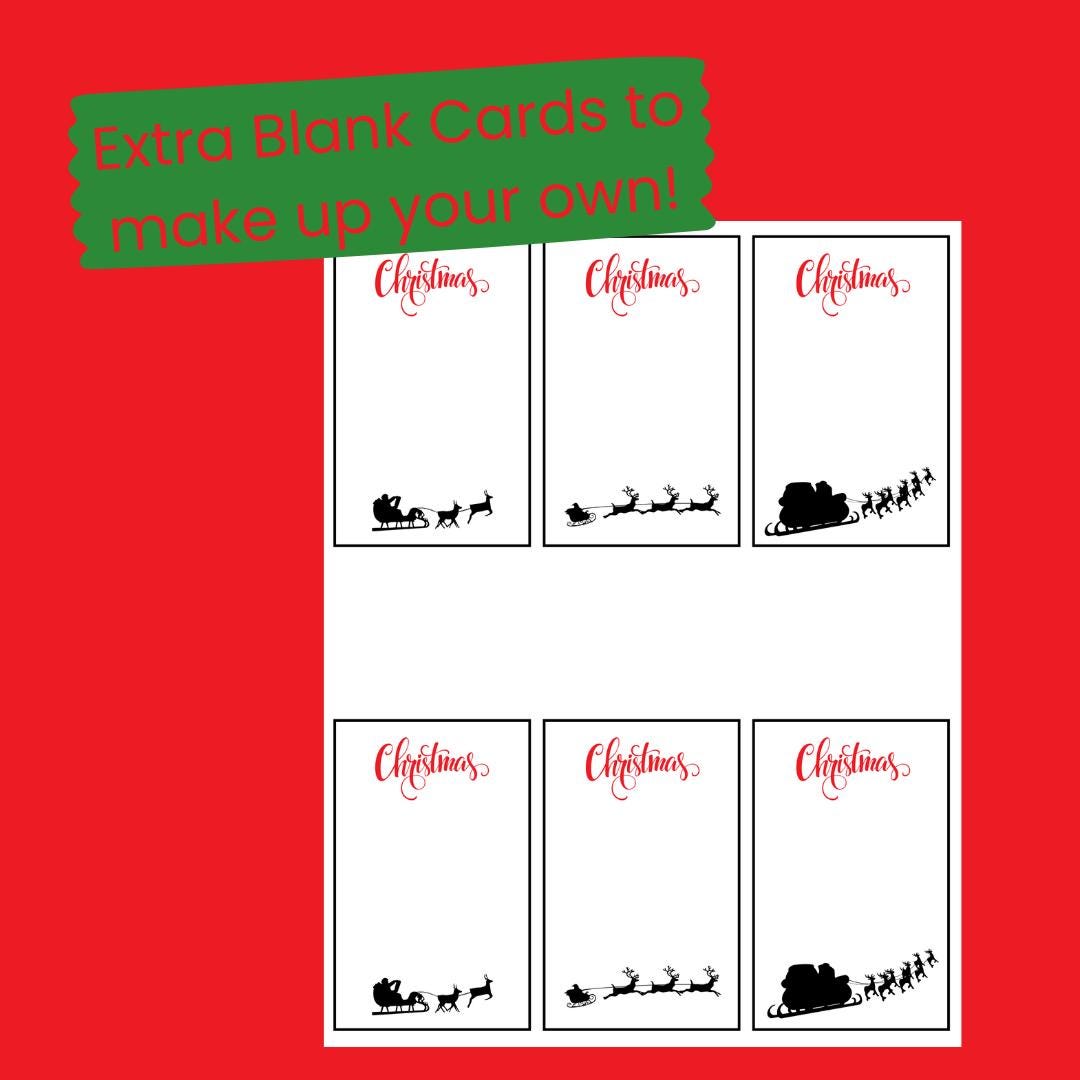 Pictionary Christmas Pictionary Themed Game Printable Christmas Game of ...