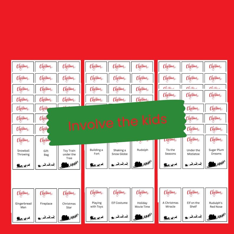 Christmas Pictionary Game | Holiday Prompts, Family Fun (printable) - Etsy