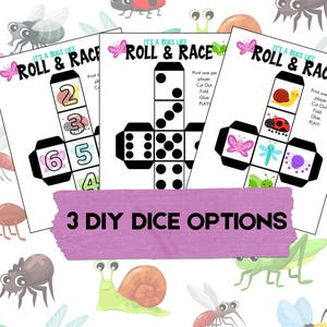 Roll and Cover | Race and Roll | Its a Bugs Life | Preschool Dice Game ...