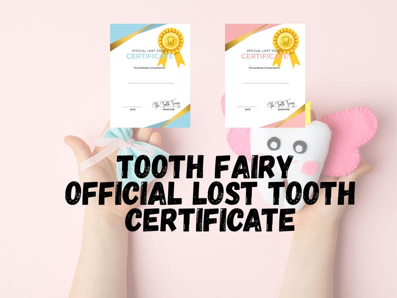 Magical Tooth Fairy Bundle: Letters, Receipts, Certificates (printable ...