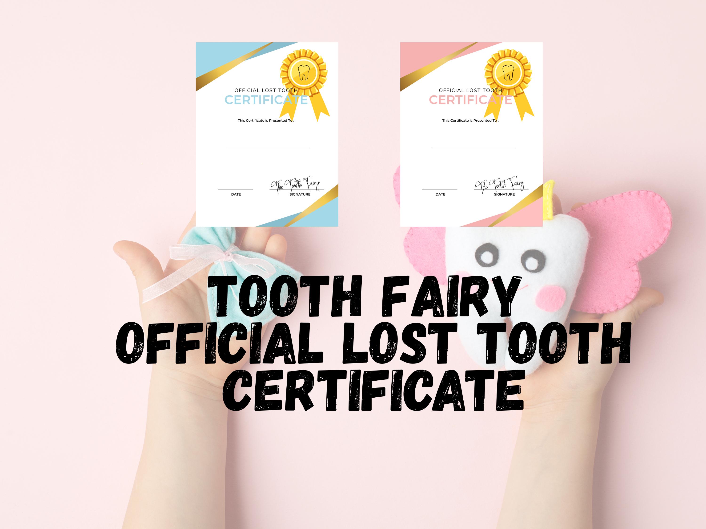 Magical Tooth Fairy Bundle: Letters, Receipts, Certificates (printable ...