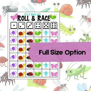 Roll and Cover | Race and Roll | Its a Bugs Life | Preschool Dice Game ...