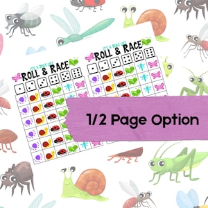 Roll and Cover | Race and Roll | Its a Bugs Life | Preschool Dice Game ...