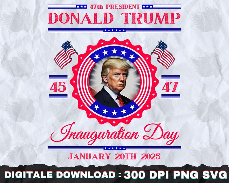 Donald Trump Inauguration Day 2025 Png, 47th US President Inauguration ...