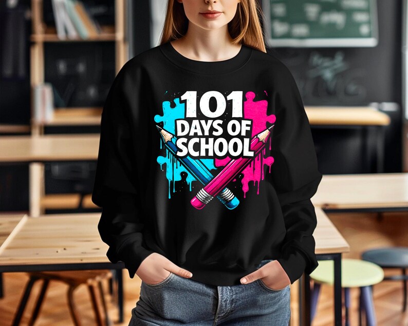 Happy 101 Days of School PNG, Autism Puzzle PNG, Ice Cream Drip PNG ...