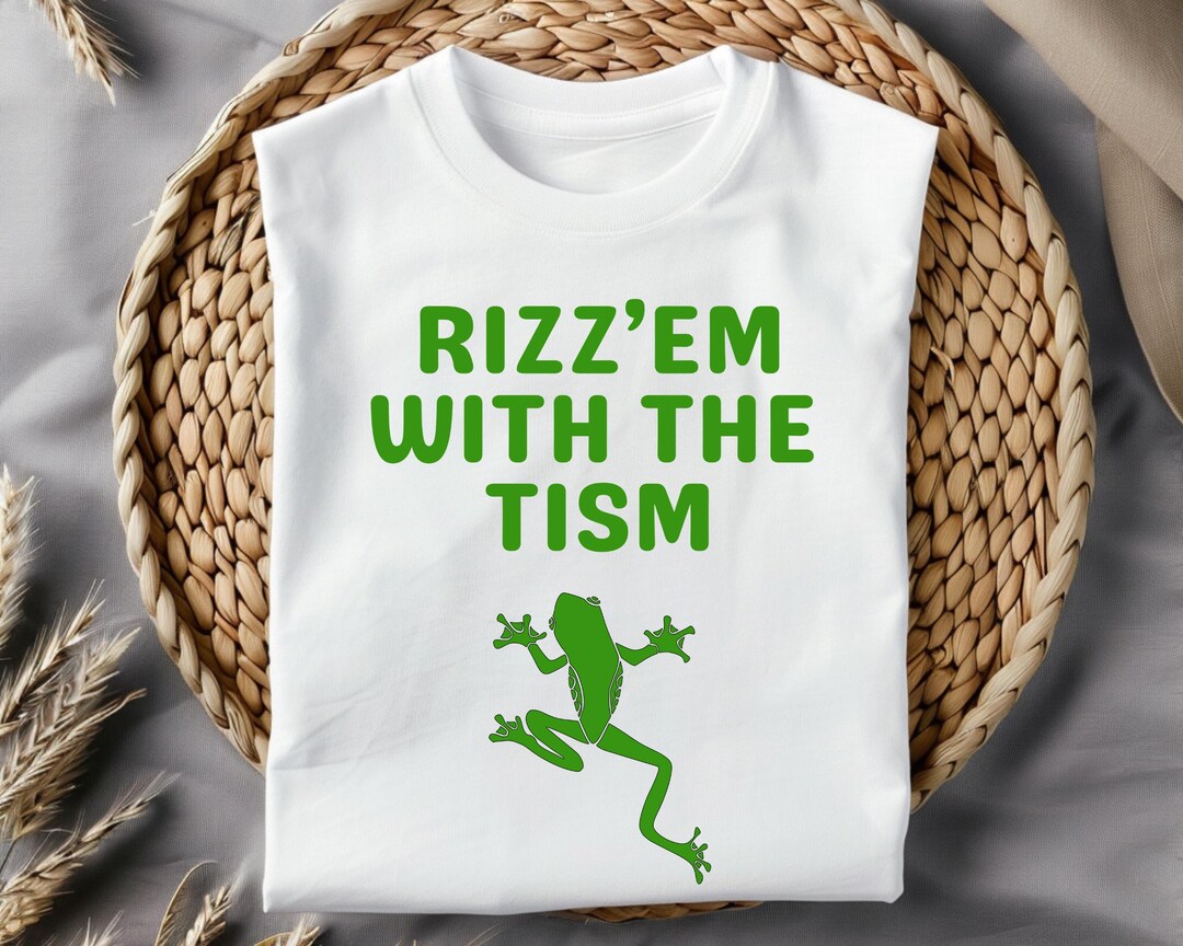 Rizz Em With the Tism Funny Png, Funny Animal Graphic T-shirt Png ...