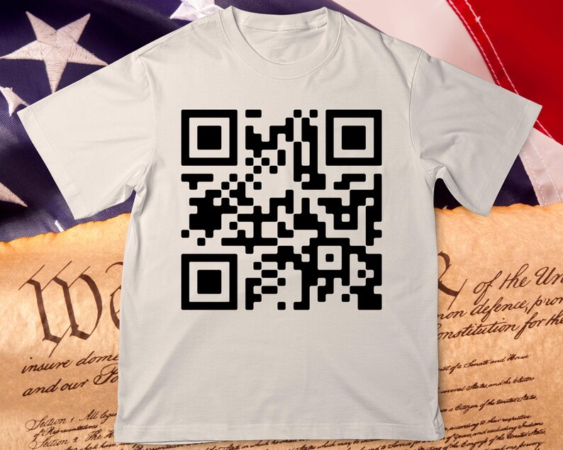 Trump Dance QR Code Digital Download, Trump YMCA Dance QR Code Black ...