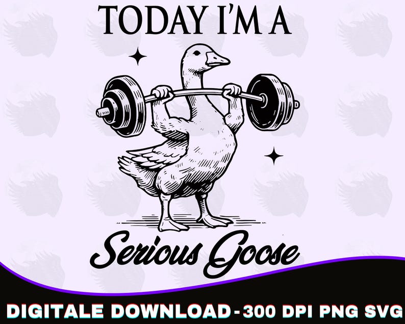 Today I'm A Serious Goose SVG PNG, Vintage Funny Goose Shirt Design ...