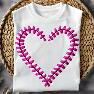 Baseball Heart Stitches PNG, Valentine's Day Shirt Design (digital ...