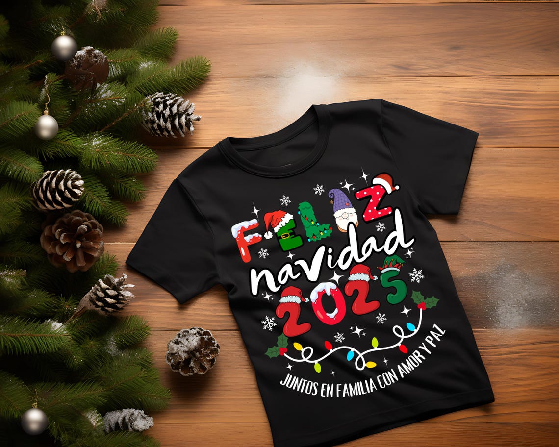 Feliz Navidad Christmas Svg, Spanish Svg, Christmas Matching Svg ...