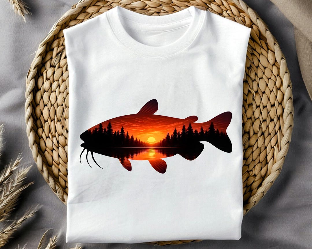 Bass Fishing Sunset Reflection PNG, Wildlife Art (digital Download) - Etsy