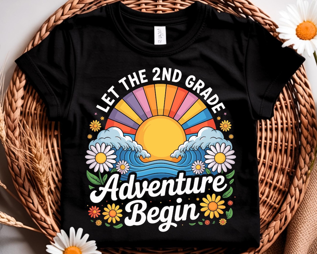 Let the 2nd Grade Adventure Begin PNG, Retro Back to School Design ...