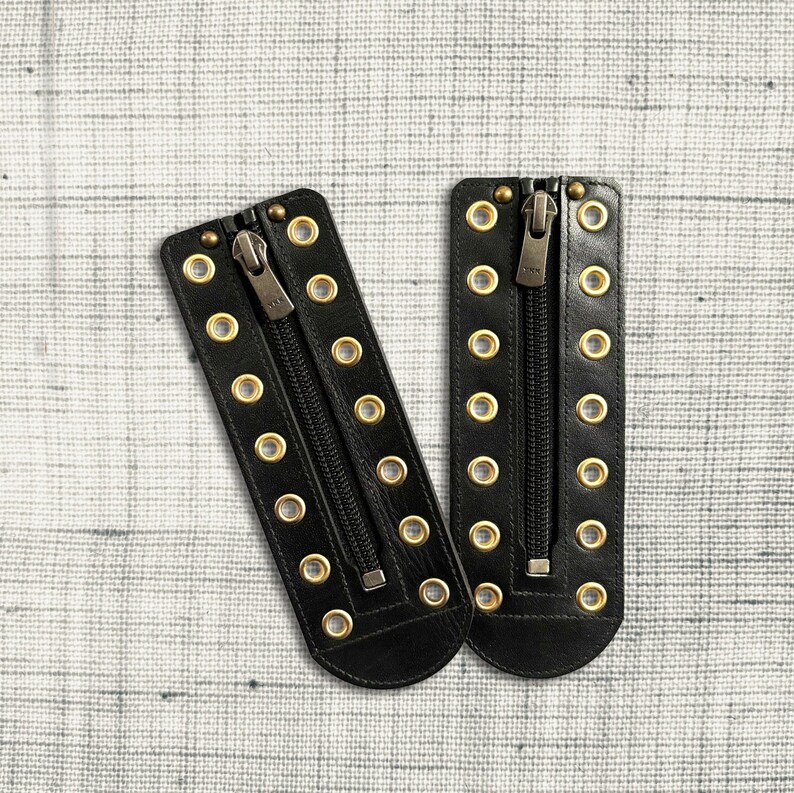 Handmade Unisex Easy Way Take off Boots and Shoes Zipper Unit Black ...