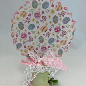 Easter Bunny Bow Tie Spool Decor, Vintage Kitsch Style Holiday ...