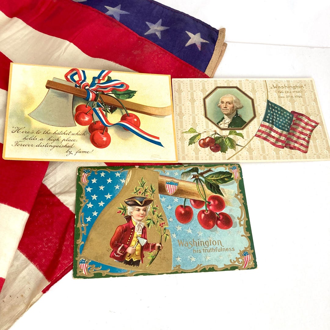 Antique George Washington Postcards Set of 3, Early 1900s Unused ...
