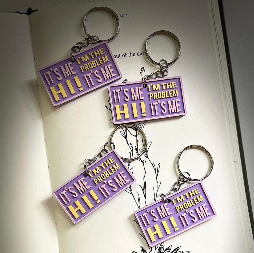 Taylor Swift Inspired Anti-hero Lyrics Keyring Keychain - Etsy