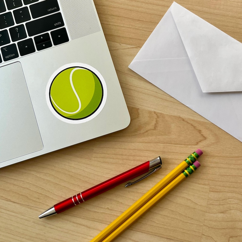 Tennis Ball Vinyl Sticker - Etsy