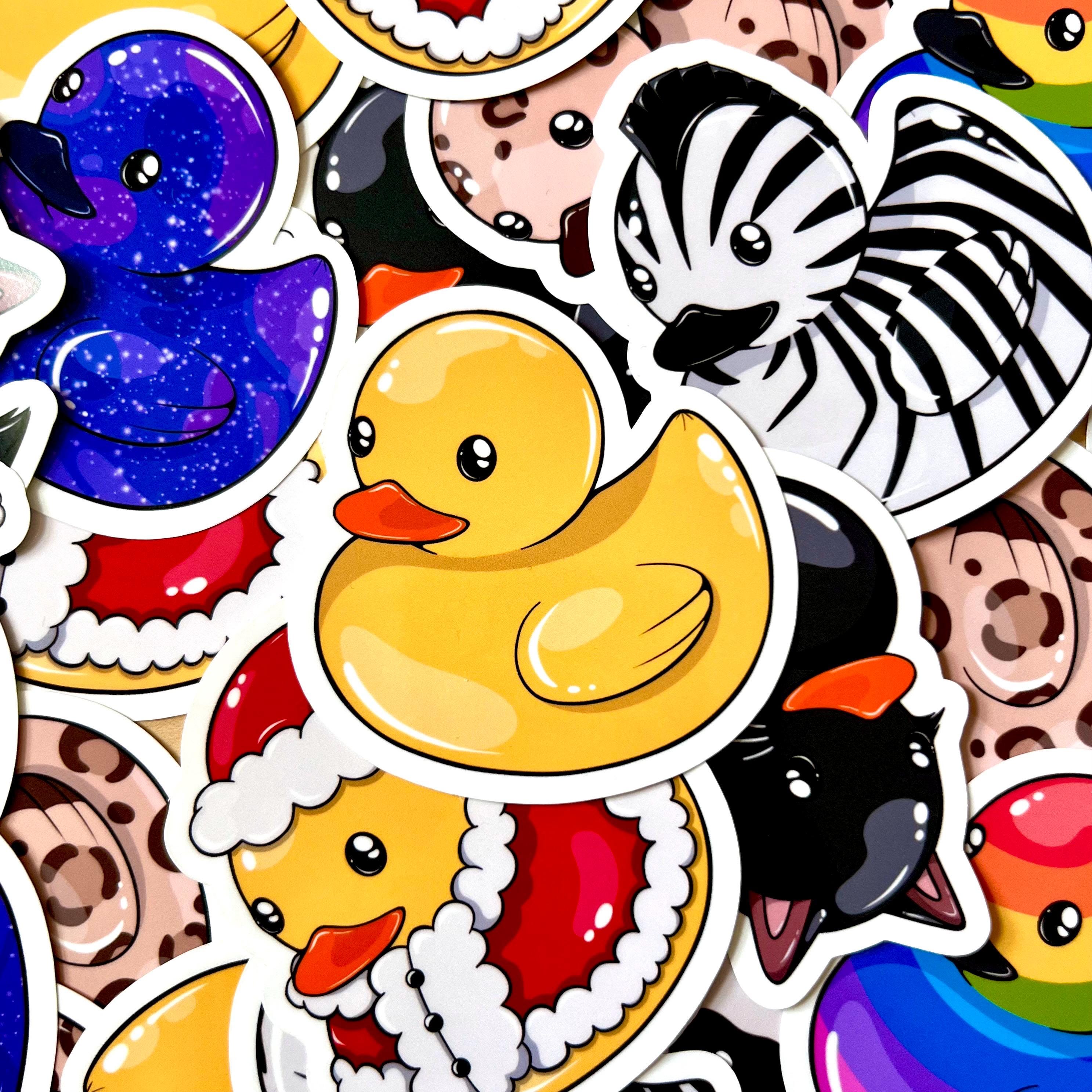 Leopard Rubber Duck Vinyl Sticker - Etsy