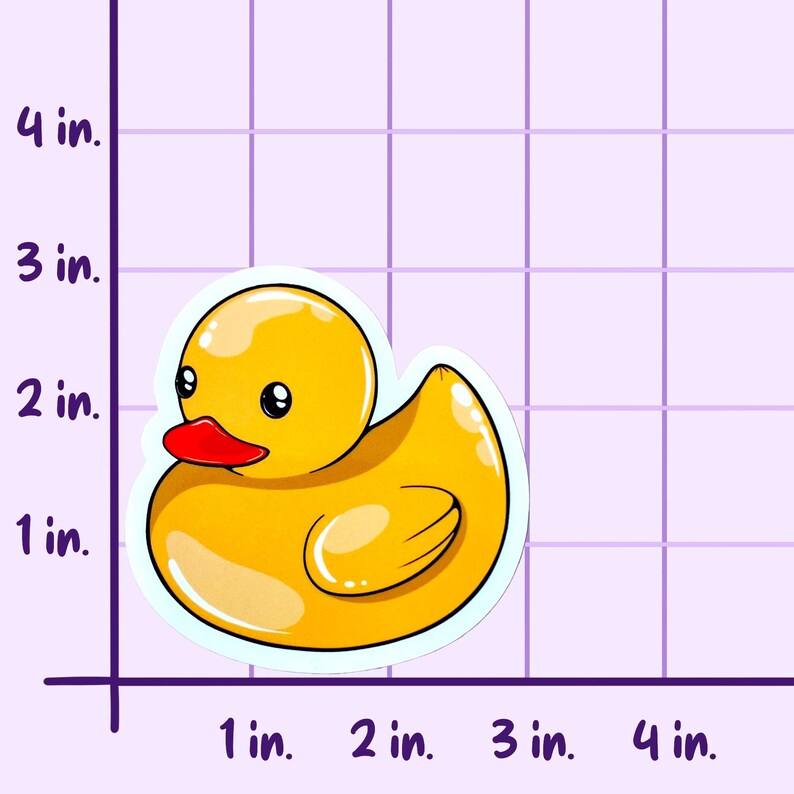 Rubber Duck Vinyl Sticker - Etsy