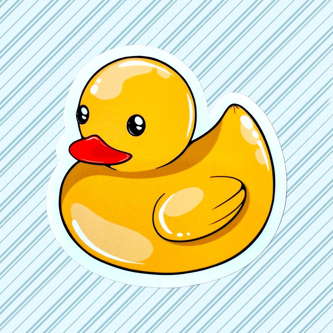 Rubber Duck Vinyl Sticker - Etsy