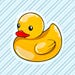 Rubber Duck Vinyl Sticker - Etsy