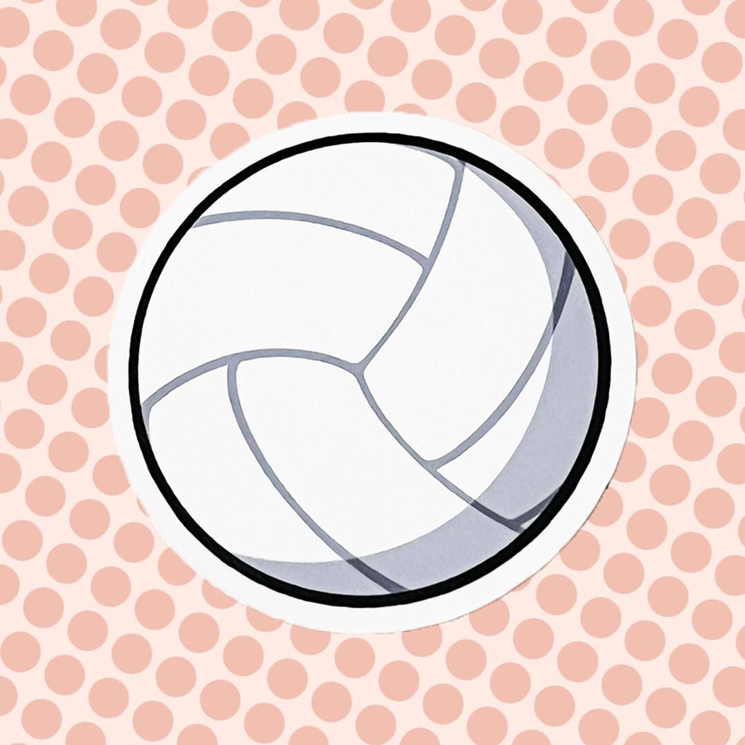 Volleyball Vinyl Sticker - Etsy