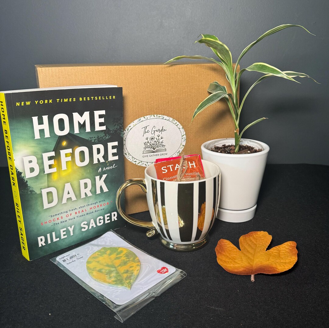 Home Before Dark by Riley Sager Book Box With Song of India Dracena ...